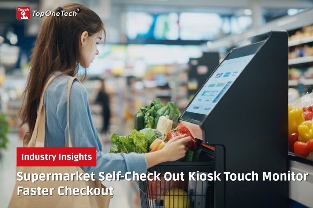 Supermarket Self-Check Out Kiosk Touch Monitor: Faster Checkout - China ...