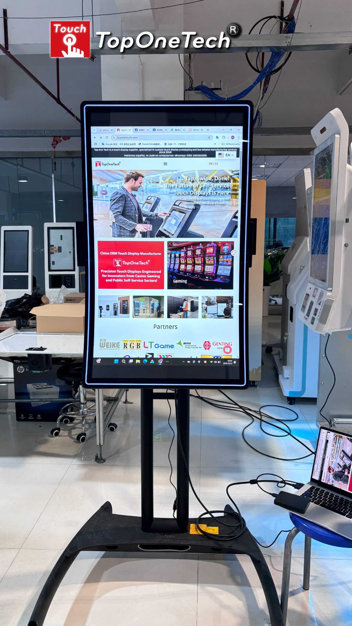 43 Inch J Curved Touch Monitor with LED Light : Curved Perfection ...