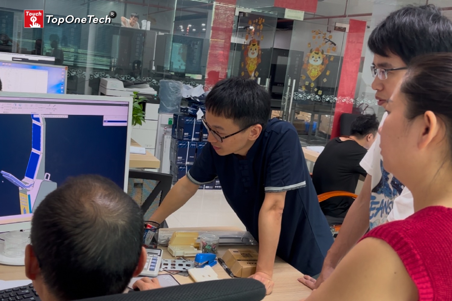 Touchscreen Display Innovation:Macau Client Visit to Top One Tech ...